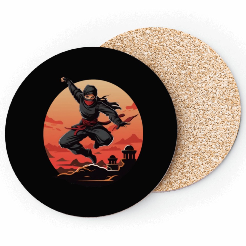 Charming Ninja Fighter I Ninja Girl I Ninja Coasters | ID 112428863 by ...