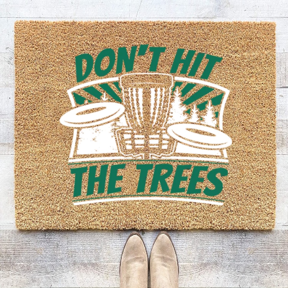 Don't Hit The Trees Buddy Player Pro Frisbee Disc Coir Doormats | ID ...