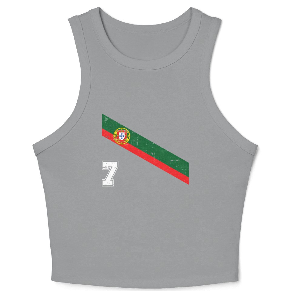 Portugal Soccer Number 7 Portugese Football Crop Tank Top | ID 41244269 ...