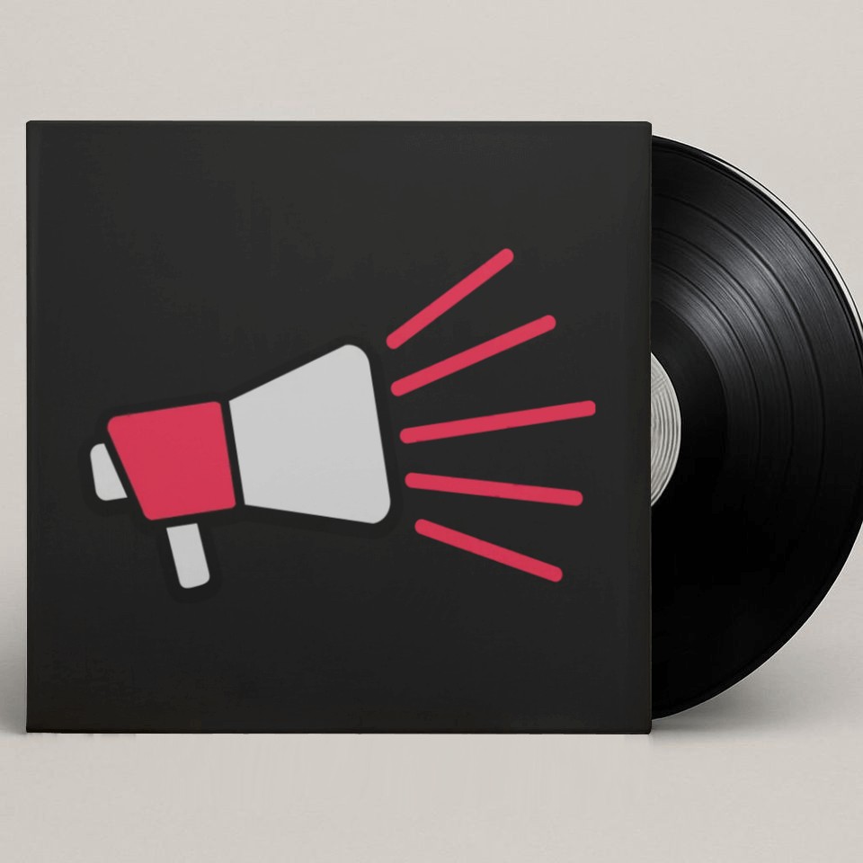 Loud speech icon megaphone Custom Vinyl Record Sleeves | ID 61154213 by ...