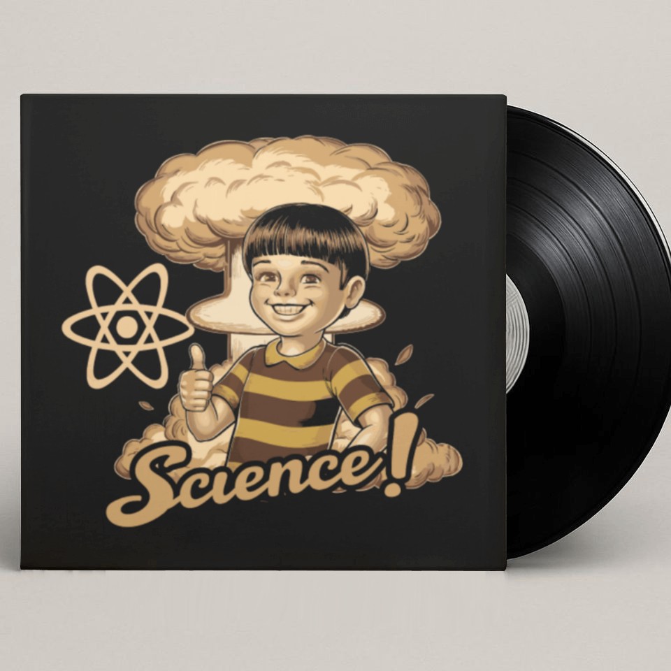 Bold Science Typography for Active Minds Custom Vinyl Record Sleeves ...