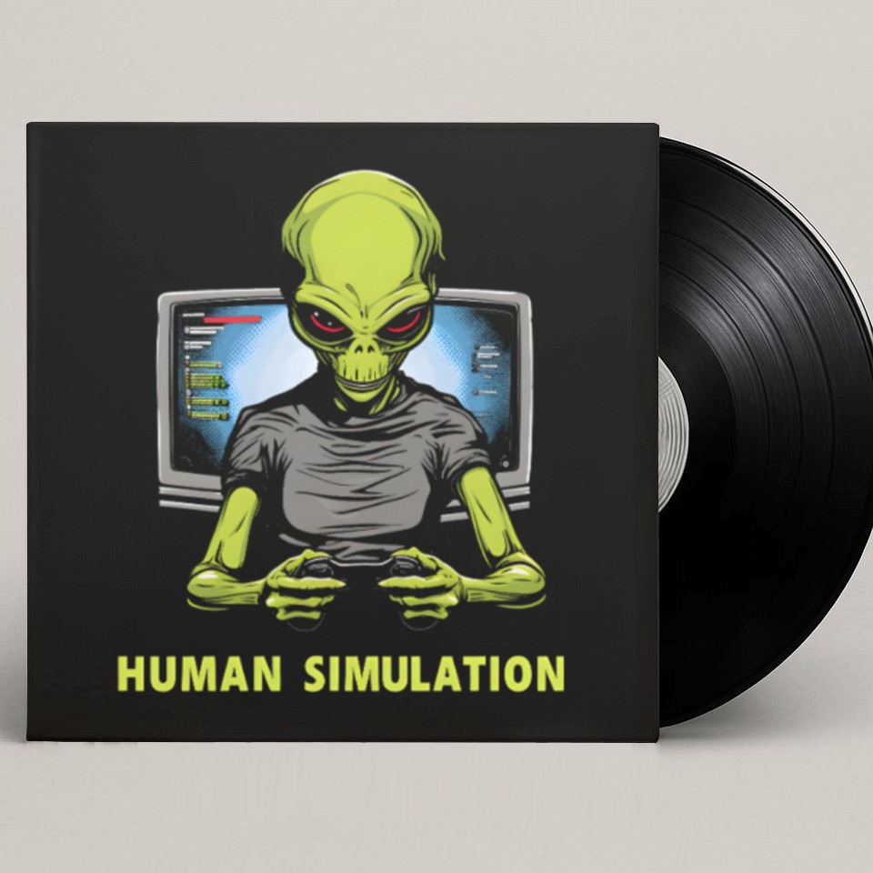 Human Simulation Custom Vinyl Record Sleeves Alien Earth Videogame | ID ...