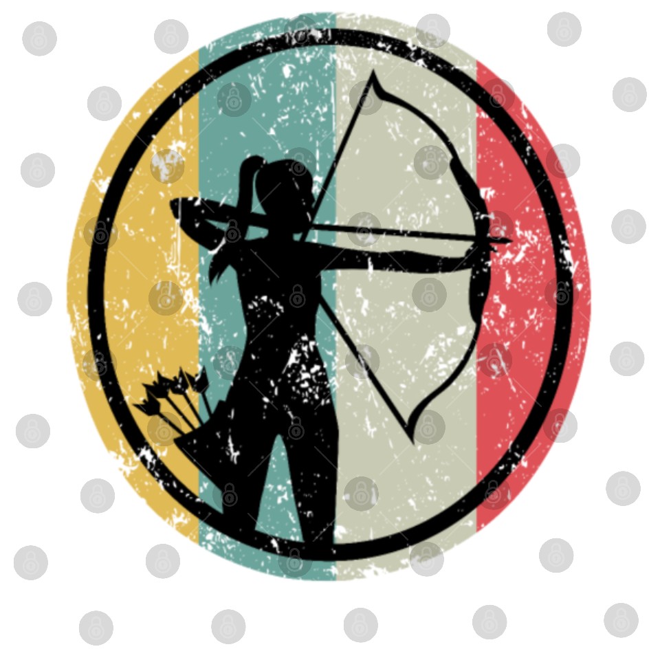 Retro Archery vintage archery Bow Arrow Digital Files | ID 63067163 by ...