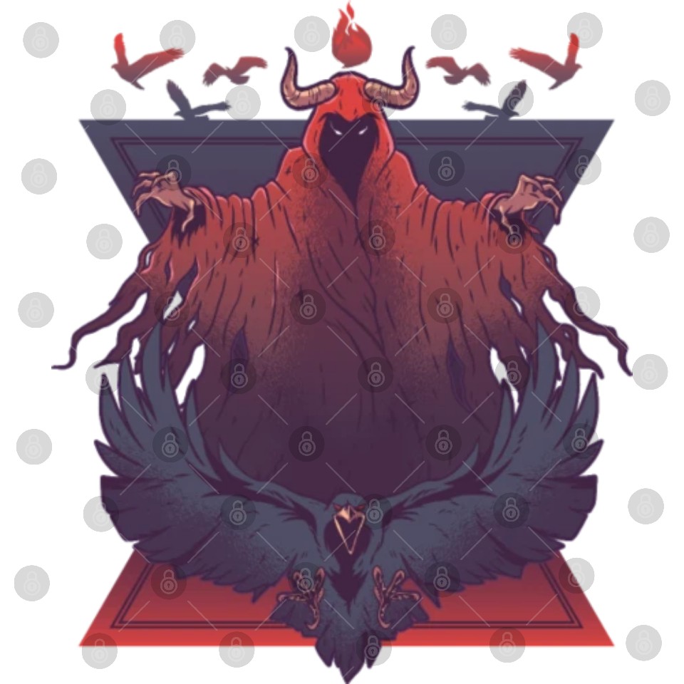 WHITE Scary devil creepy eagle Scary devil creepy eagle Digital Files