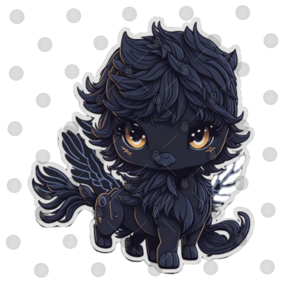 The Dark and Bewitching Black Pegasus Digital Files | ID 68369853 by ...