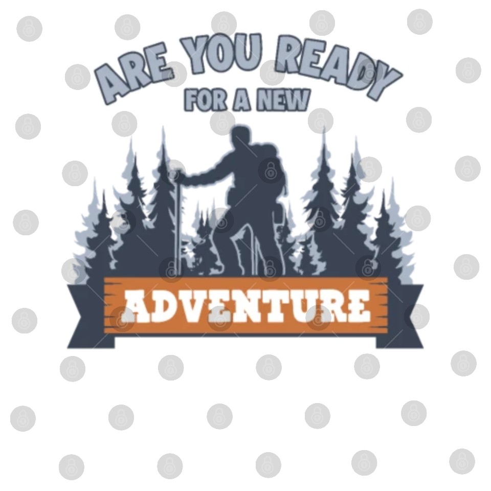 Ready For New Adventure Wander Backpacking Digital Files | ID 89851484 ...