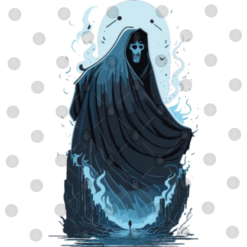 Ghost with lightning Halloween theme Digital Files | ID 65132324 by ...