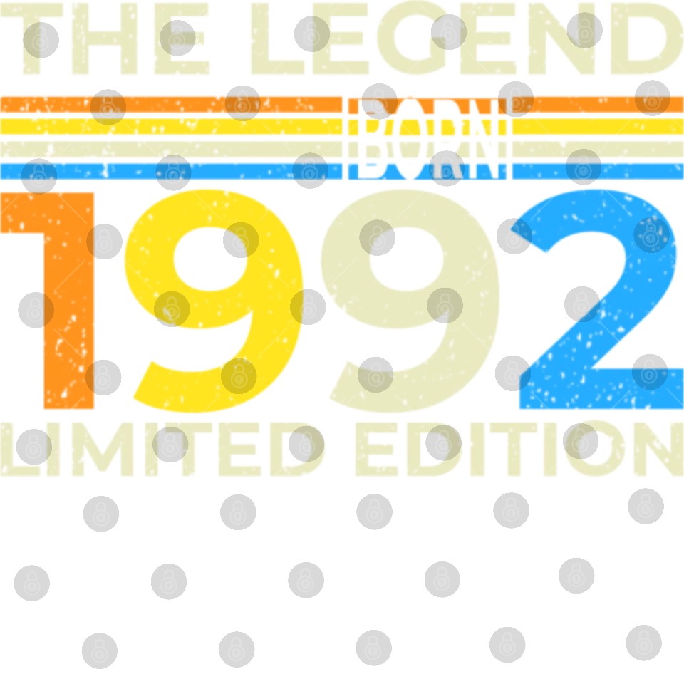 The Legend 1992 Logo Design Limited Edition Digital Files | ID 53903240 ...