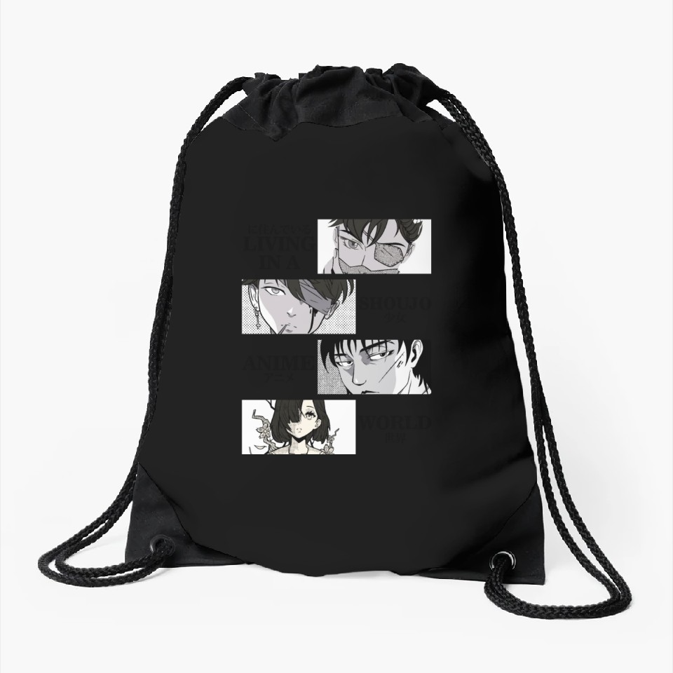 Cute Japanese Shoujo Anime Romance Manga Drawstring Bags | ID 45417657 ...
