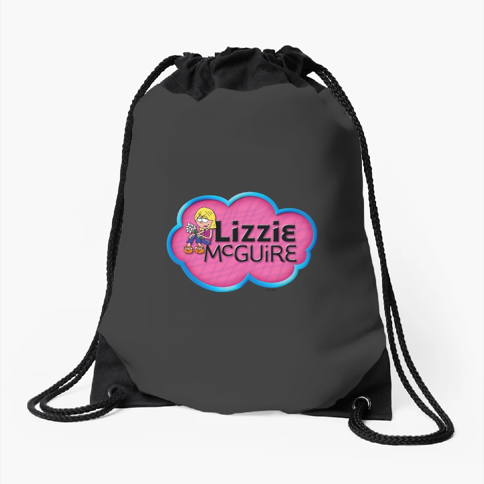 Disney Lizzie McGuire Animated Lizzie Logo Drawstring Bags | ID ...