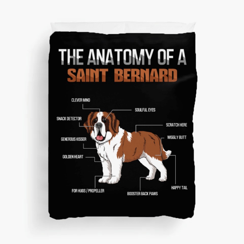 Definition Animal Pet Anatomy Of Saint Bernard Duvet Covers | ID ...