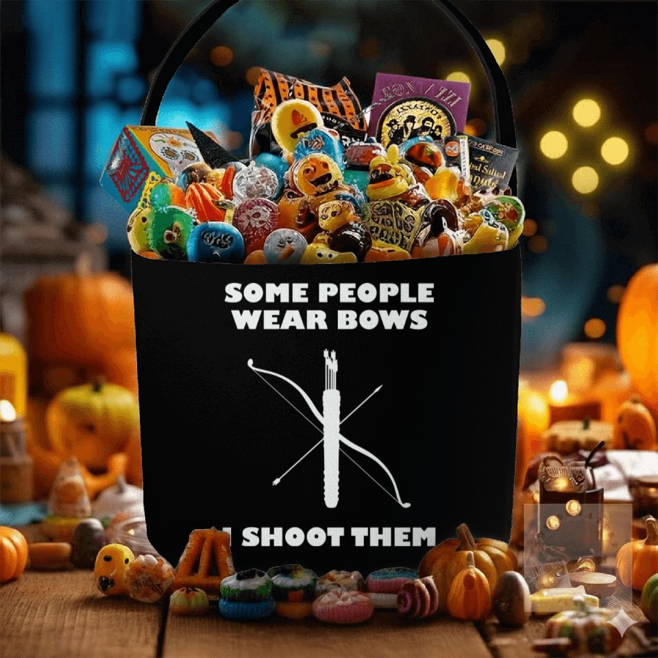 Archery Some People Wear Bows I Shoot Them Fabric Baskets | ID 90394150 ...
