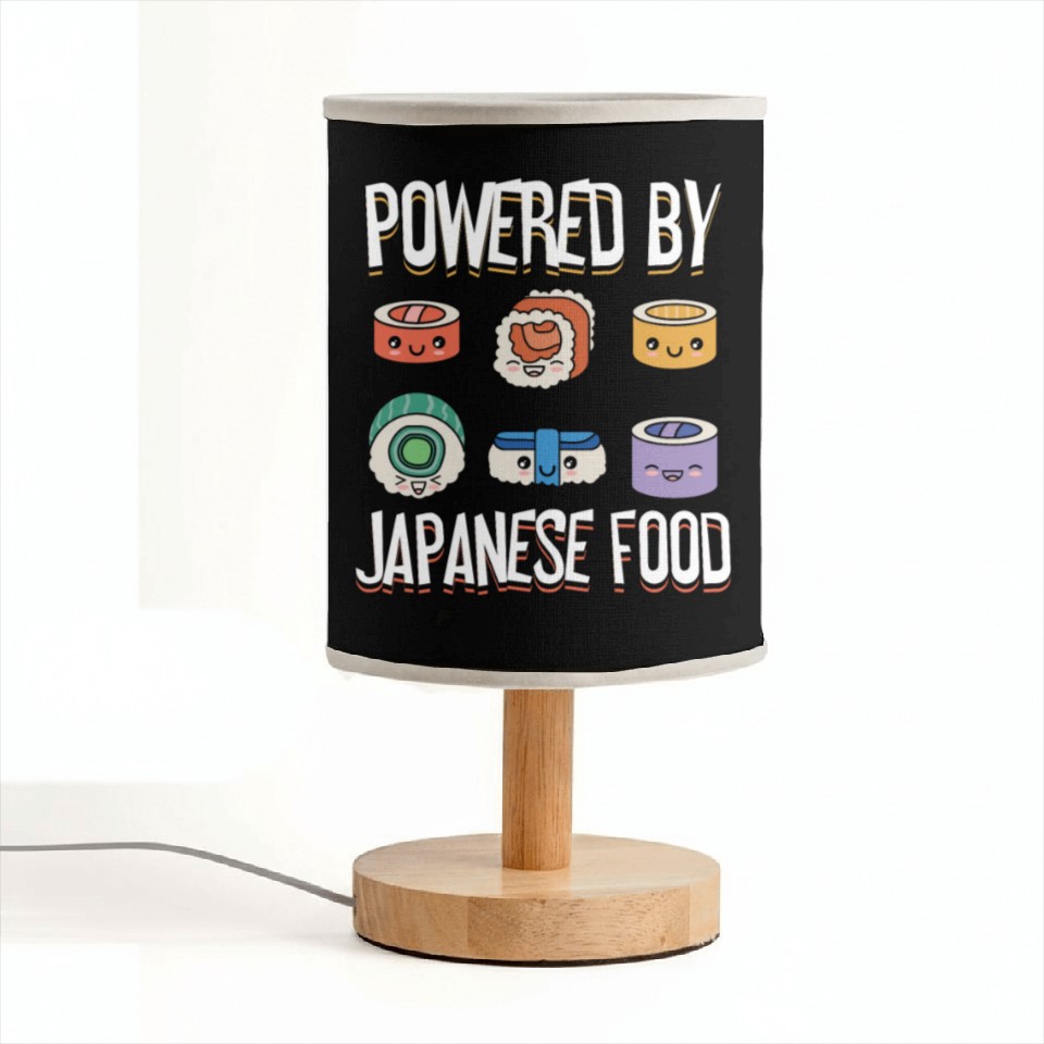Powered By Japanese Food Sushi Lover Japan Fabric Lamps | ID 54374704 ...
