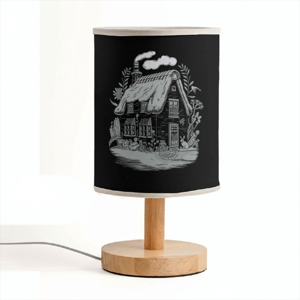Dark Cottagecore: Cottage in Bloom Fabric Lamps | ID 82330388 by Camila ...