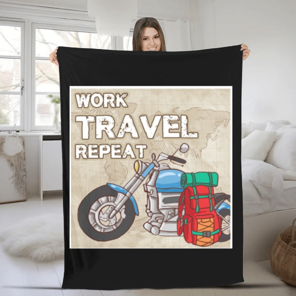 Best work travel Fleece Blankets | ID 41592867 by Camila Fernandes ...