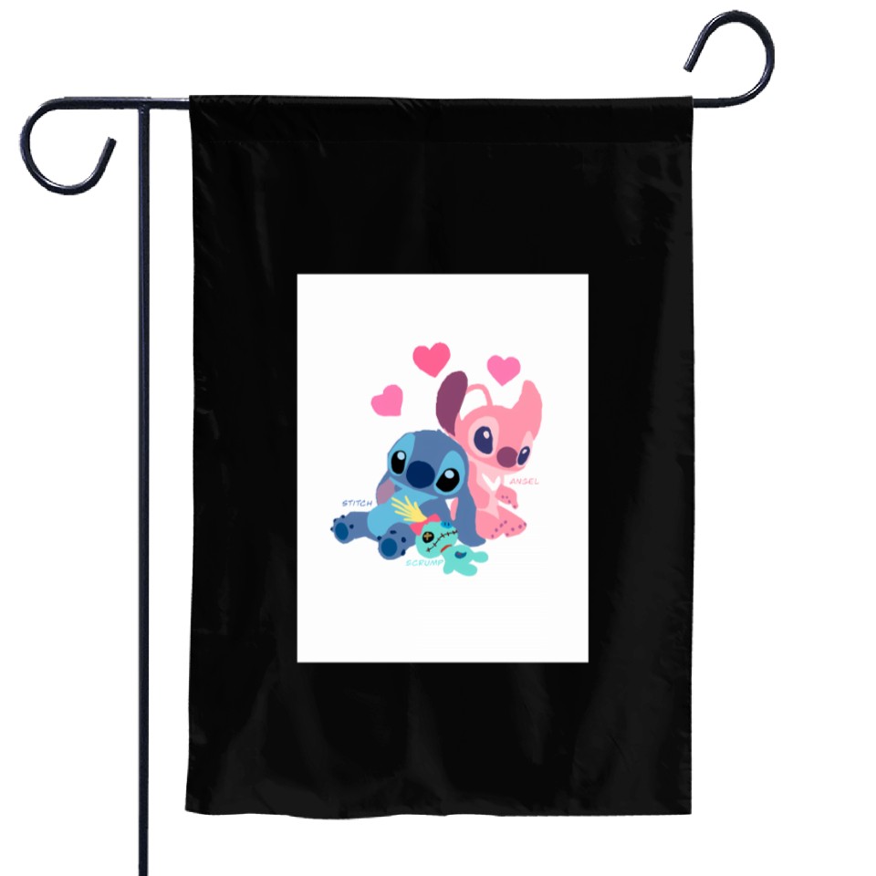 Disney - Stitch Angel And Scrump 4497 House Flags | ID 21656367 by ...