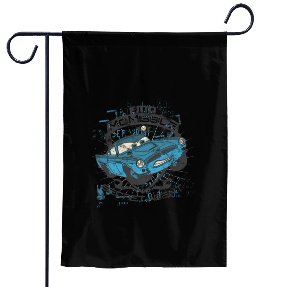 Disney Pixar Cars 2 Finn McMissile Secret Agent Distressed House Flags ...