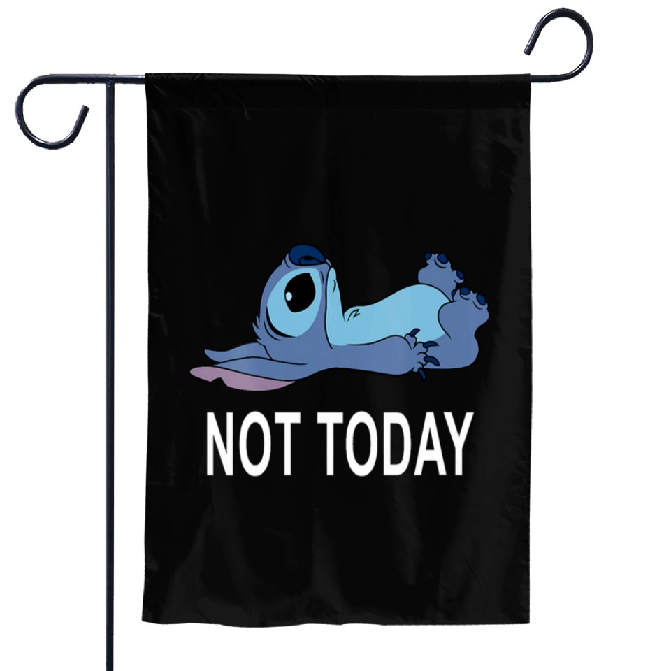 Womens Disney Lilo Stitch Not Today Stitch VNeck Garden Flags | ID ...
