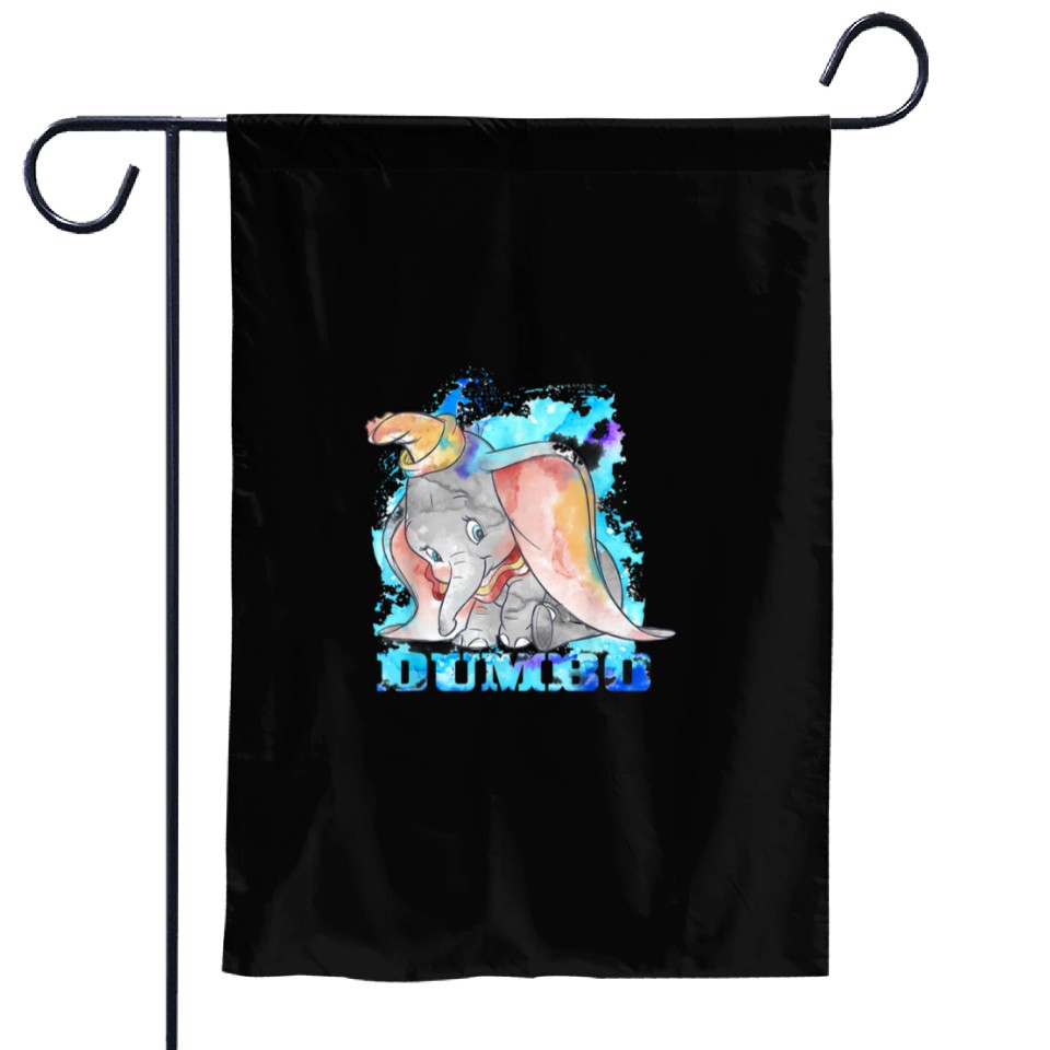 Dumbo Watercolor Portrait : Disney Elephant Dumbo, Dumbo House Flags ...