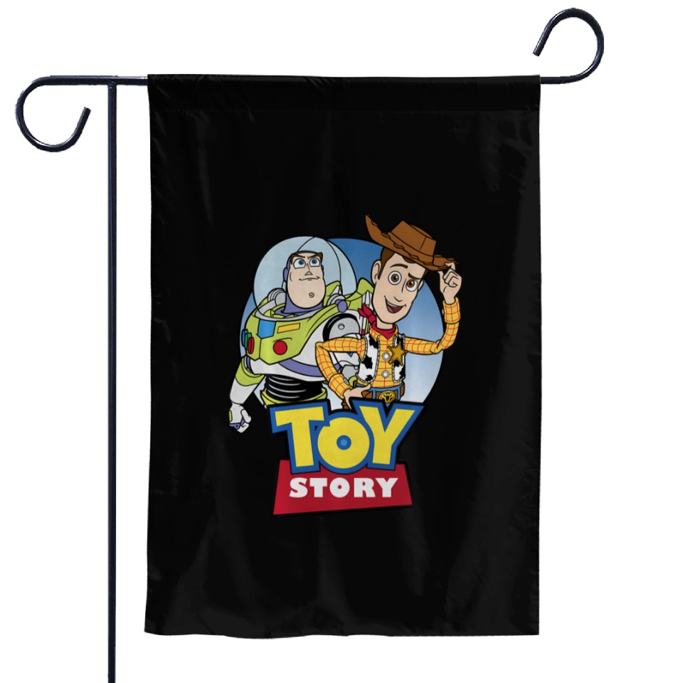 Disney Pixar Toy Story Buzz And Woody Movie Logo House Flags | ID ...