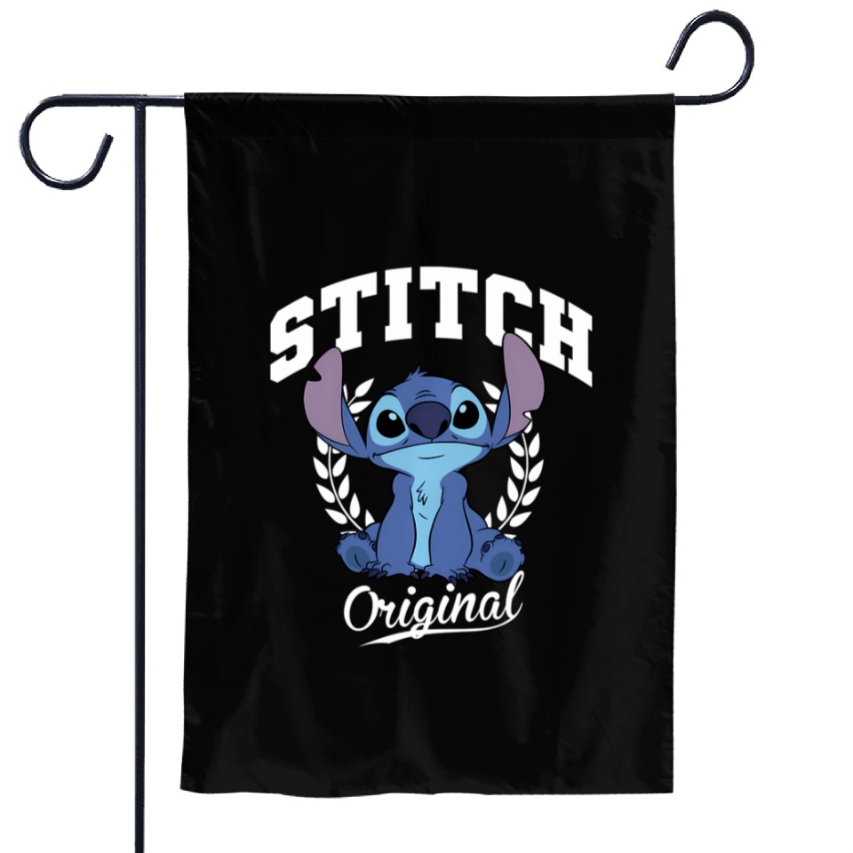 11.8'' x 17.7'' Black Disney Lilo Stitch Original Sitting House Flags