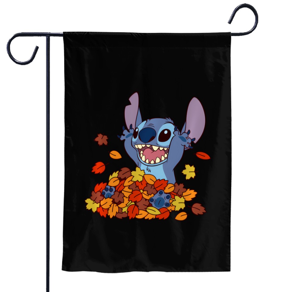 Disney Lilo Stitch Autumn Leaves Stitch House Flags | ID 22160256 by ...