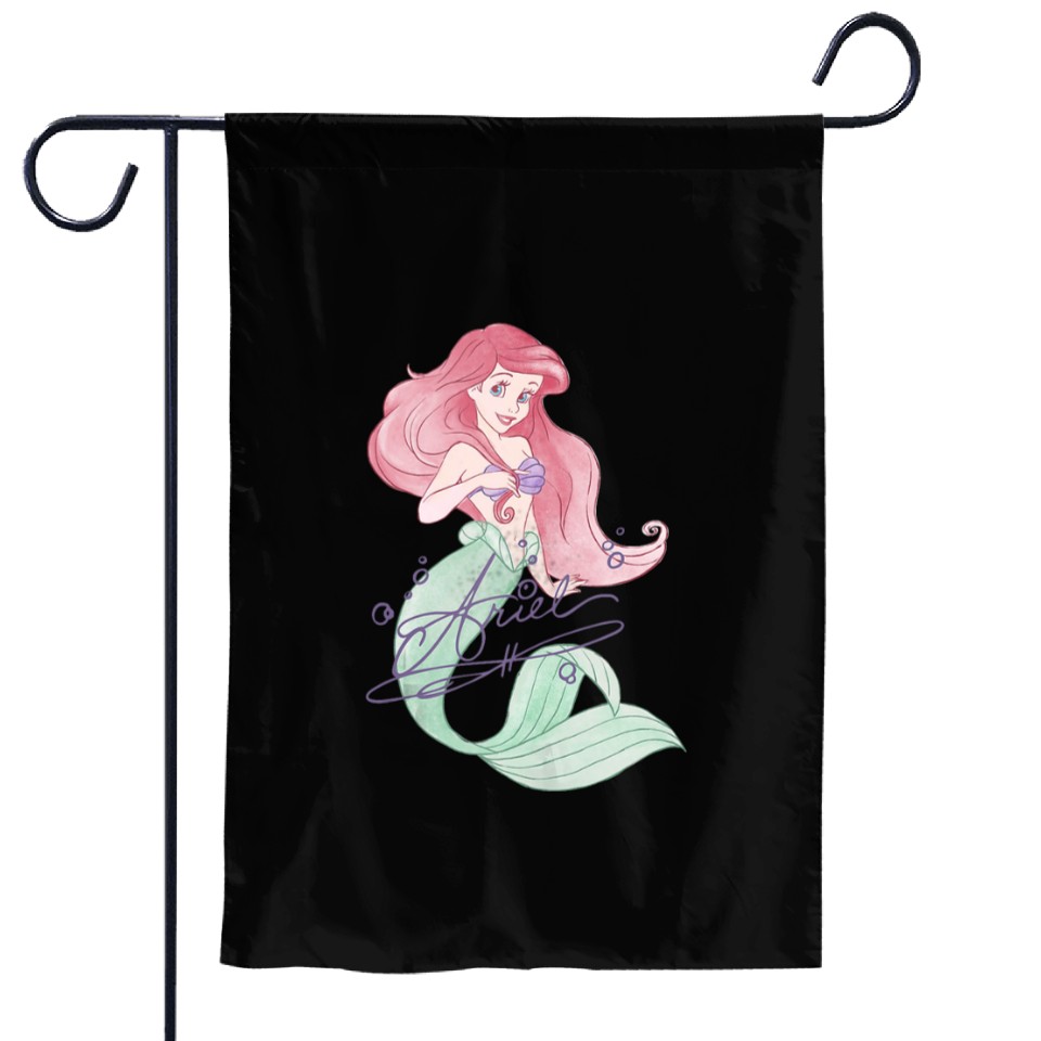 Disney The Little Mermaid Ariel Signed Portrait Tank Top House Flags ...