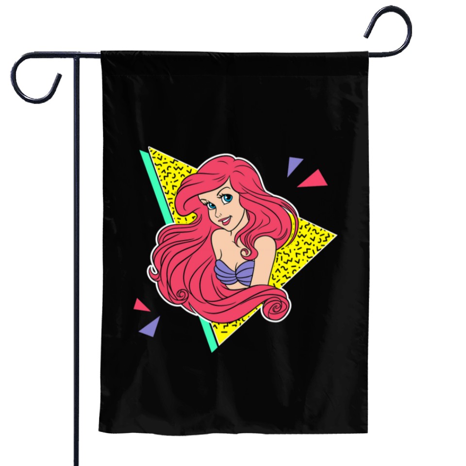Disney little mermaid ariel 80s style graphic Garden Flags | ID ...