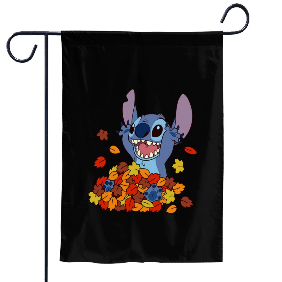 Disney Lilo Stitch Autumn Leaves Stitch House Flags | ID 22667219 by ...