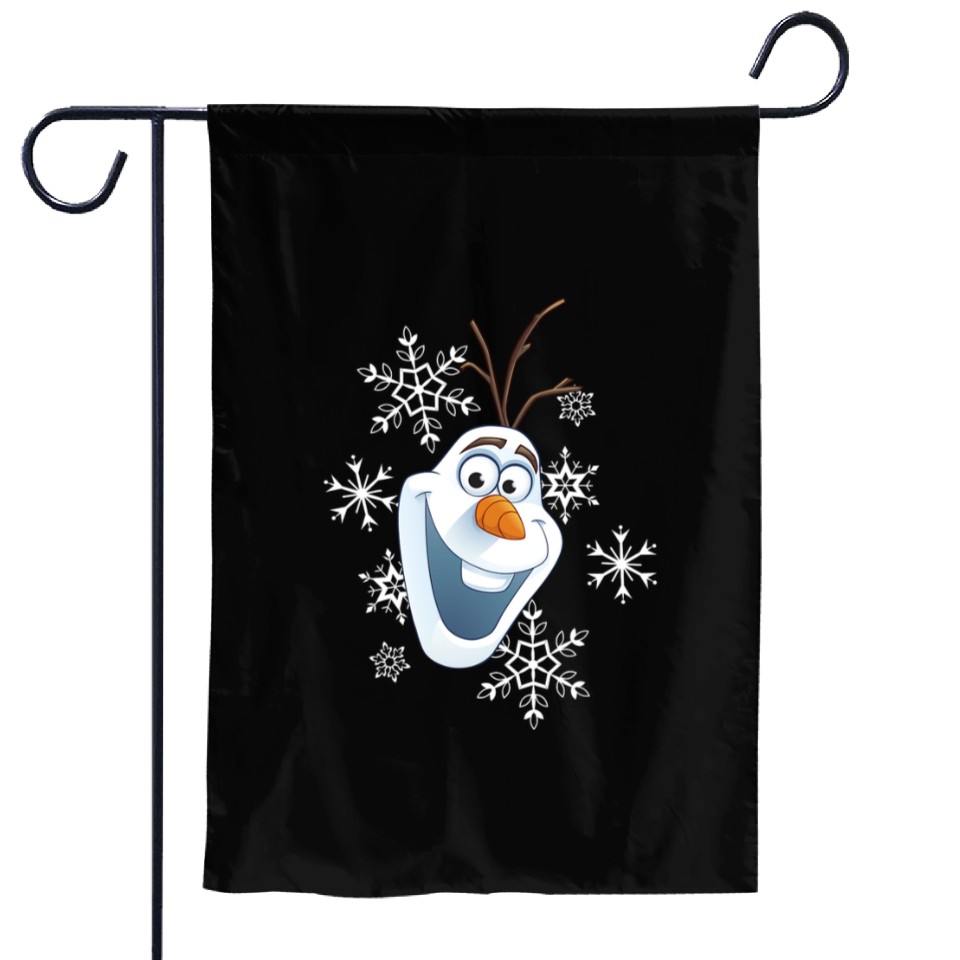 Disney Frozen Olaf Smile Snowflake Christmas House Flags | ID 22717697 ...