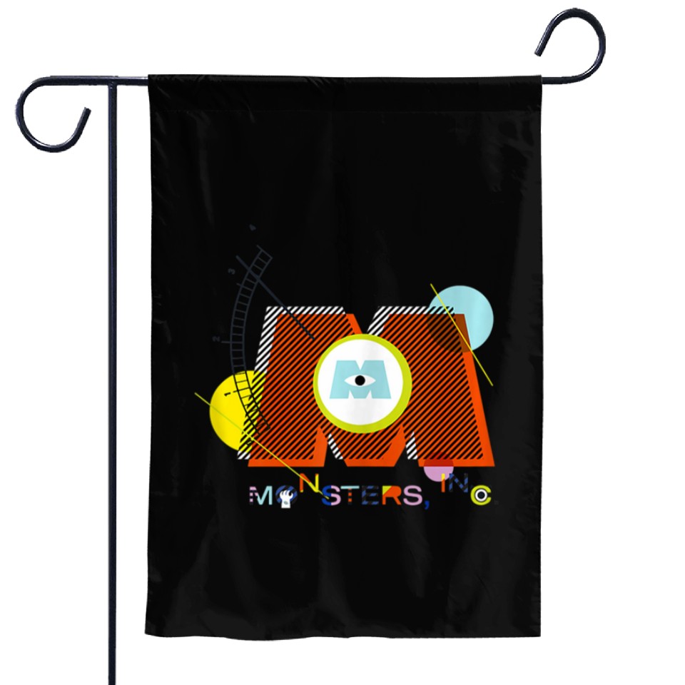 Disneys Pixars monsters inc pop art logo Garden Flags | ID 22750860 by ...