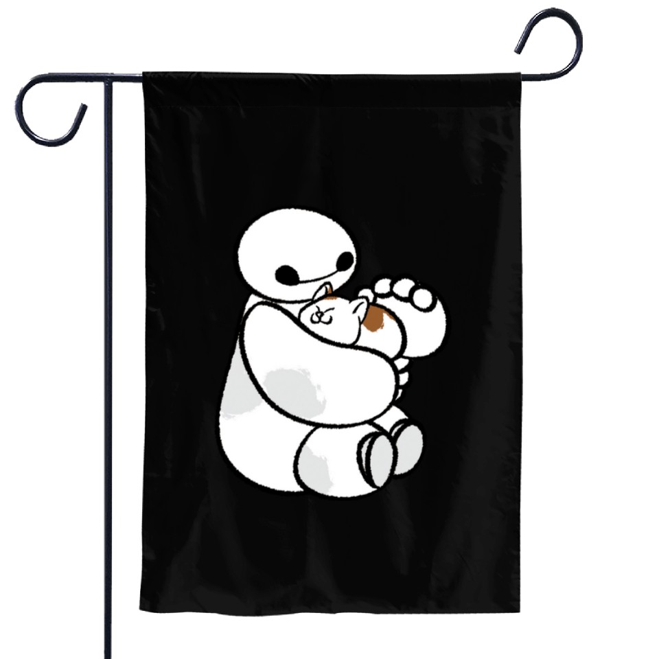 Disney Big Hero 6 Baymax Cat Cute Portrait Long Sleeve House Flags | ID ...