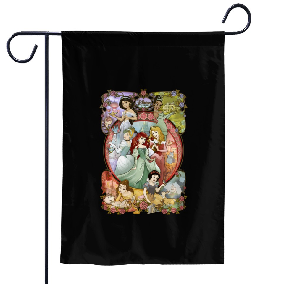 Disney Princess Classic Cartoon Group Collage House Flags | ID 22842432 ...