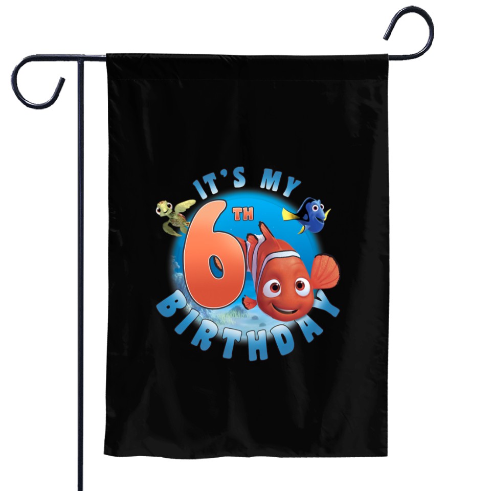 Disney Pixar Finding Nemo Birthday It's My 6th Birthday House Flags ...