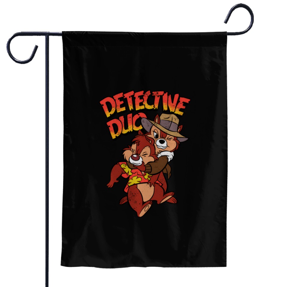 Disney Retro Chip N' Dale Rescue Rangers Detective Duo House Flags | ID ...