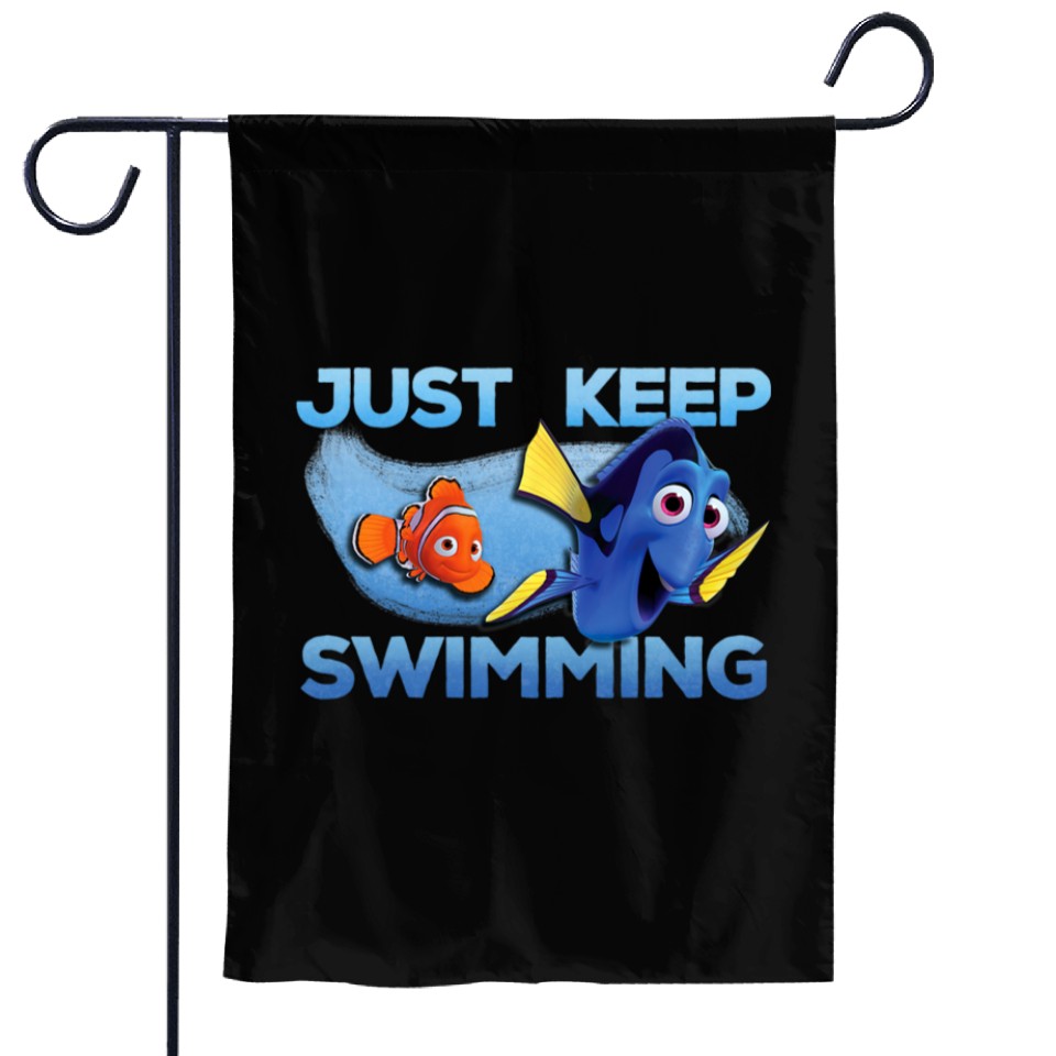 Disney Pixar Finding Dory Just Swimming With Nemo Logo House Flags | ID ...