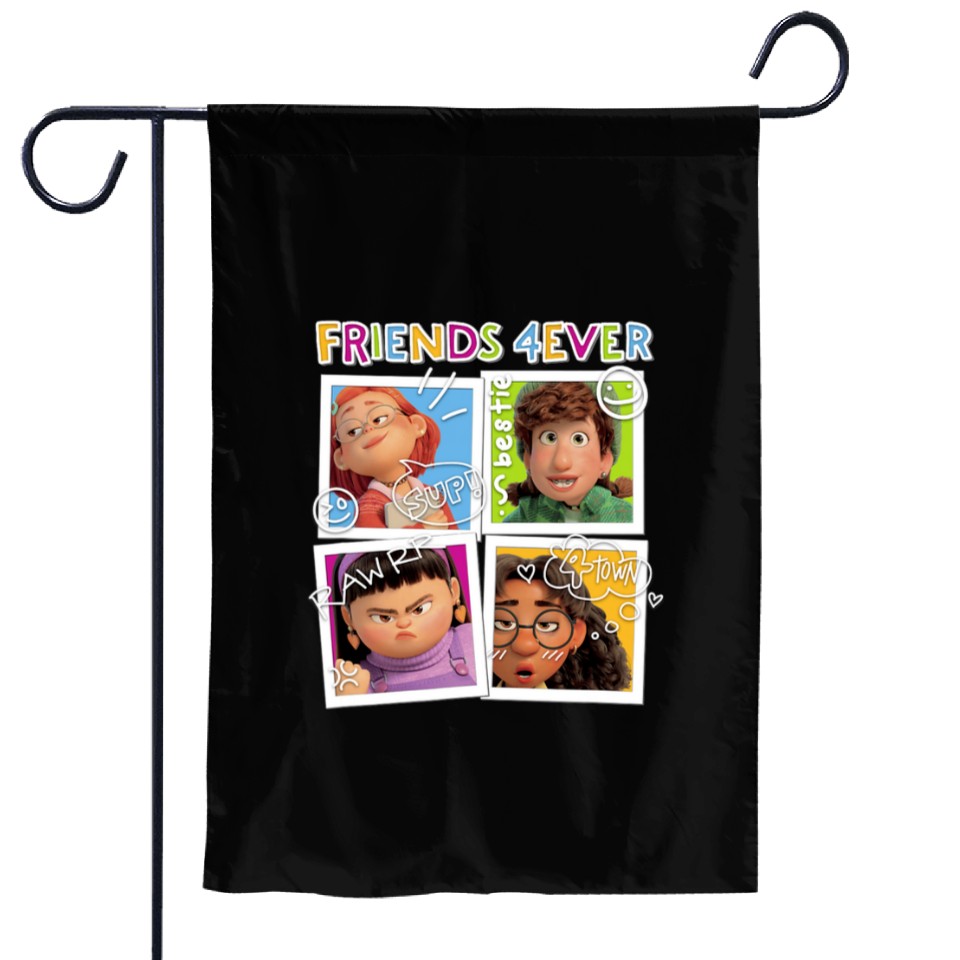 11.8'' x 17.7'' Black Disney Pixar Turning Red Group Shot Friends ...