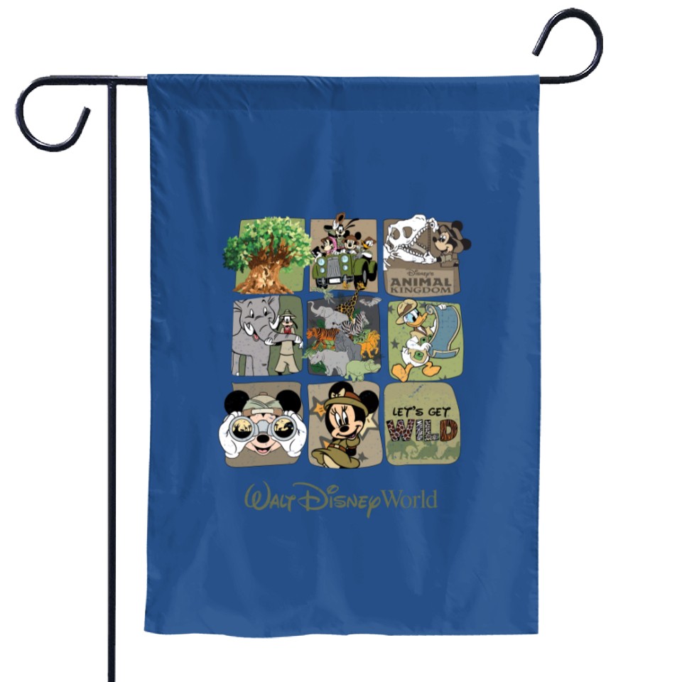 Walt Disney World Animal Kingdom Garden Flags, Vintage Disney Safari ...