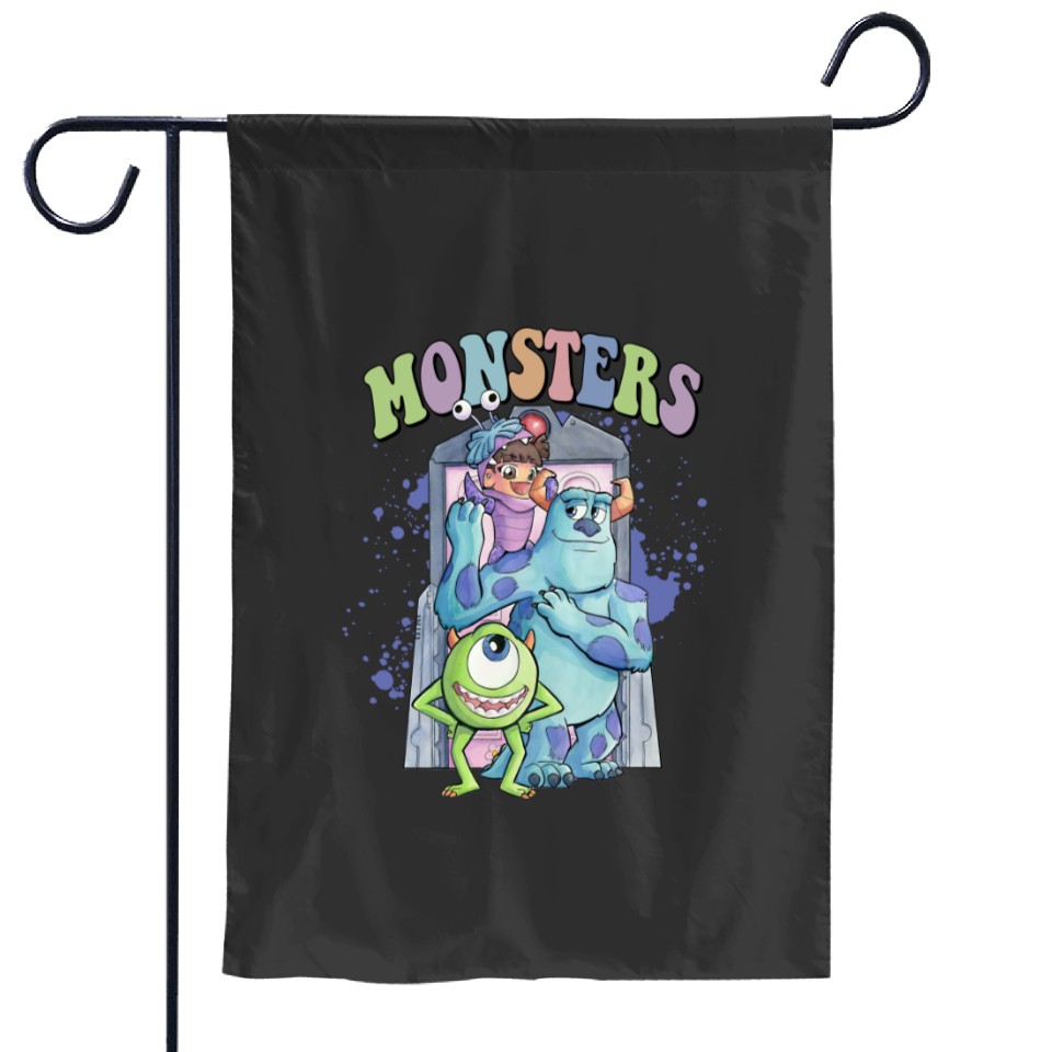Colors Disney Monsters Inc Garden Flags, Retro Monsters Inc Garden ...