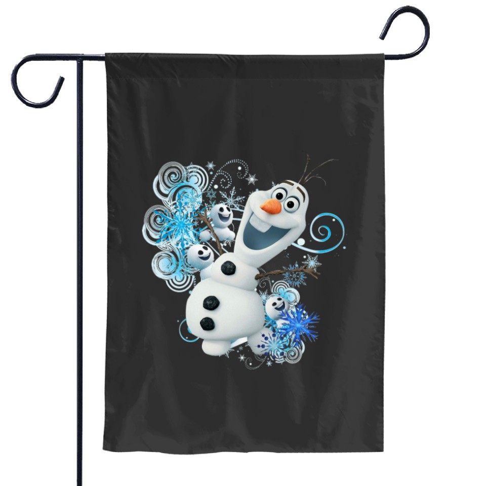 Olaf Christmas Garden Flags, Funny Olaf Garden Flags, Olaf Santa Garden ...