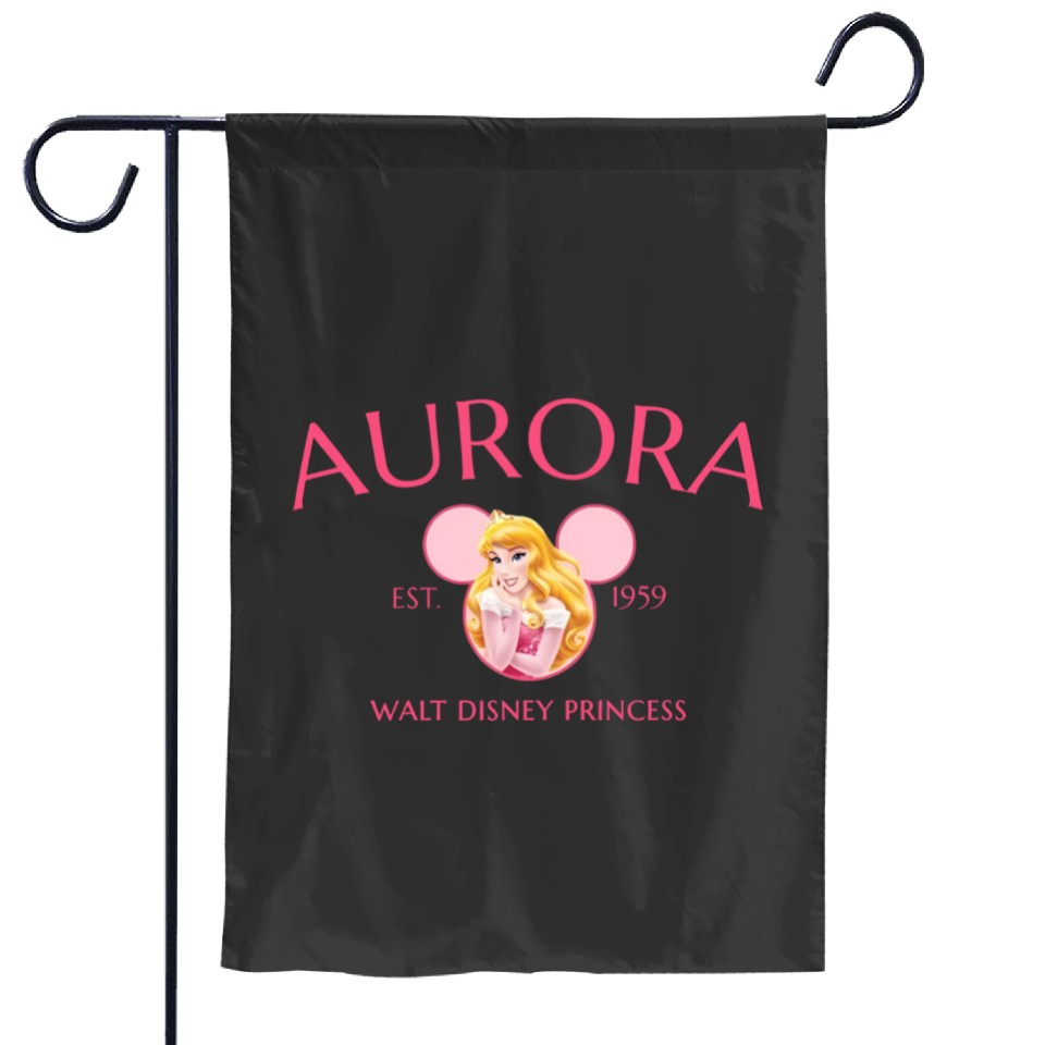 Disney Princess Aurora Garden Flags, Disney Sleeping Beauty Vintage ...
