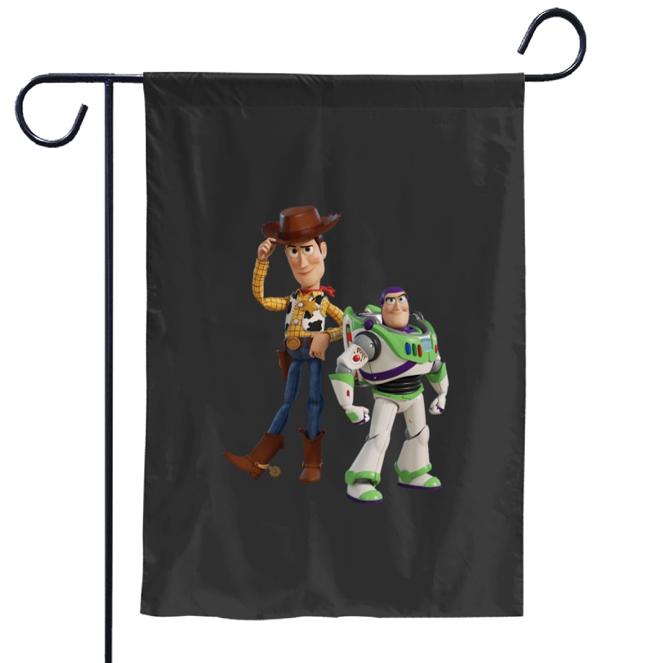 Disney Pixarss Toy Story 4 Woody and Buzz Lightyear Garden Flags | ID ...