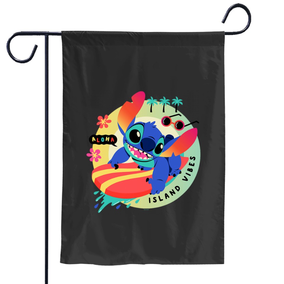 Disney Stitch Aloha Island Vibes Garden Flags | ID 21148507 by Jenna ...