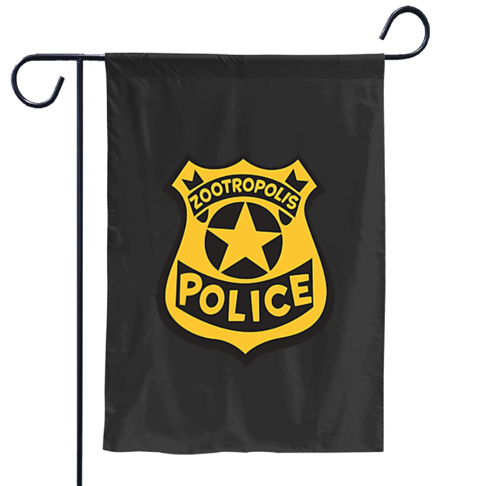 Disney Zootopia Zootropolis Police Badge Graphic Garden Flags | ID ...
