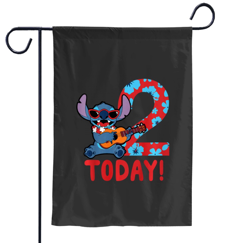 Kids Disney Lilo Stitch Tropical Birthday 2 Years Old Today Garden ...