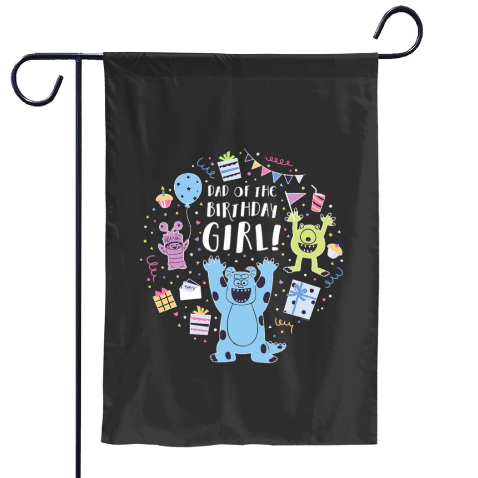Disney and Pixars Monsters Inc. Dad of the Birthday Girl Garden Flags ...
