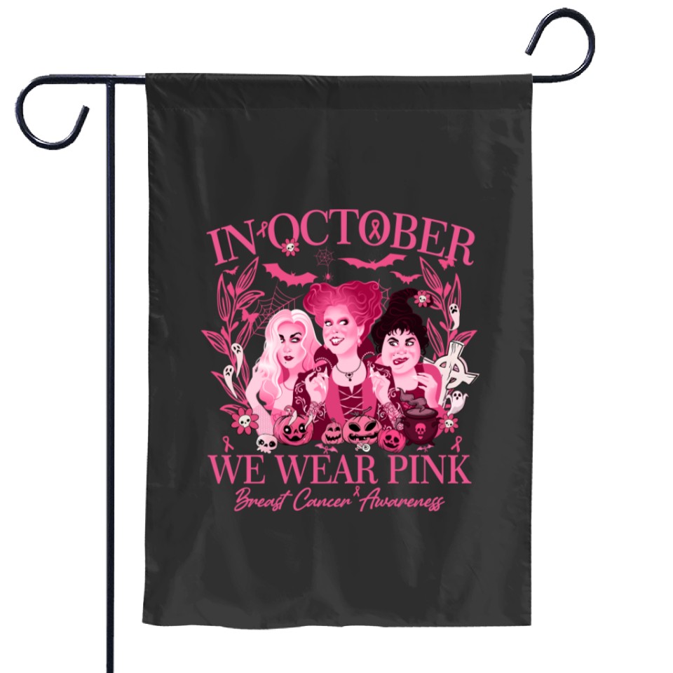 In October We Wear Pink Hocus Pocus Sanderson Sisters Disney Garden ...