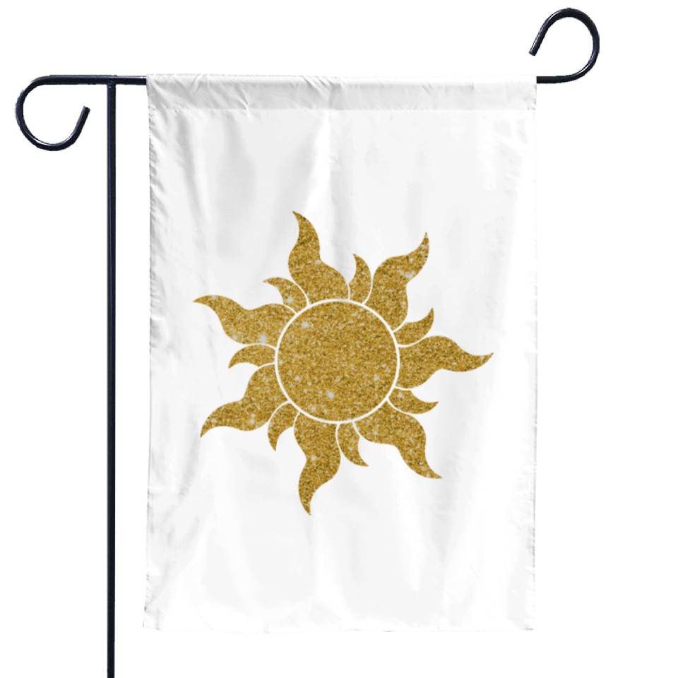 Tangled Sun Glitter Princess Garden Flags, cruise Disney Garden Flags ...