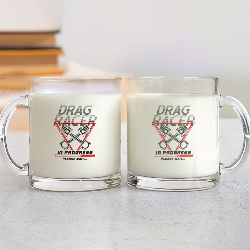 Drag Racing Race Car Retro Vintage Glass Mugs | ID 81850952 by Camila ...
