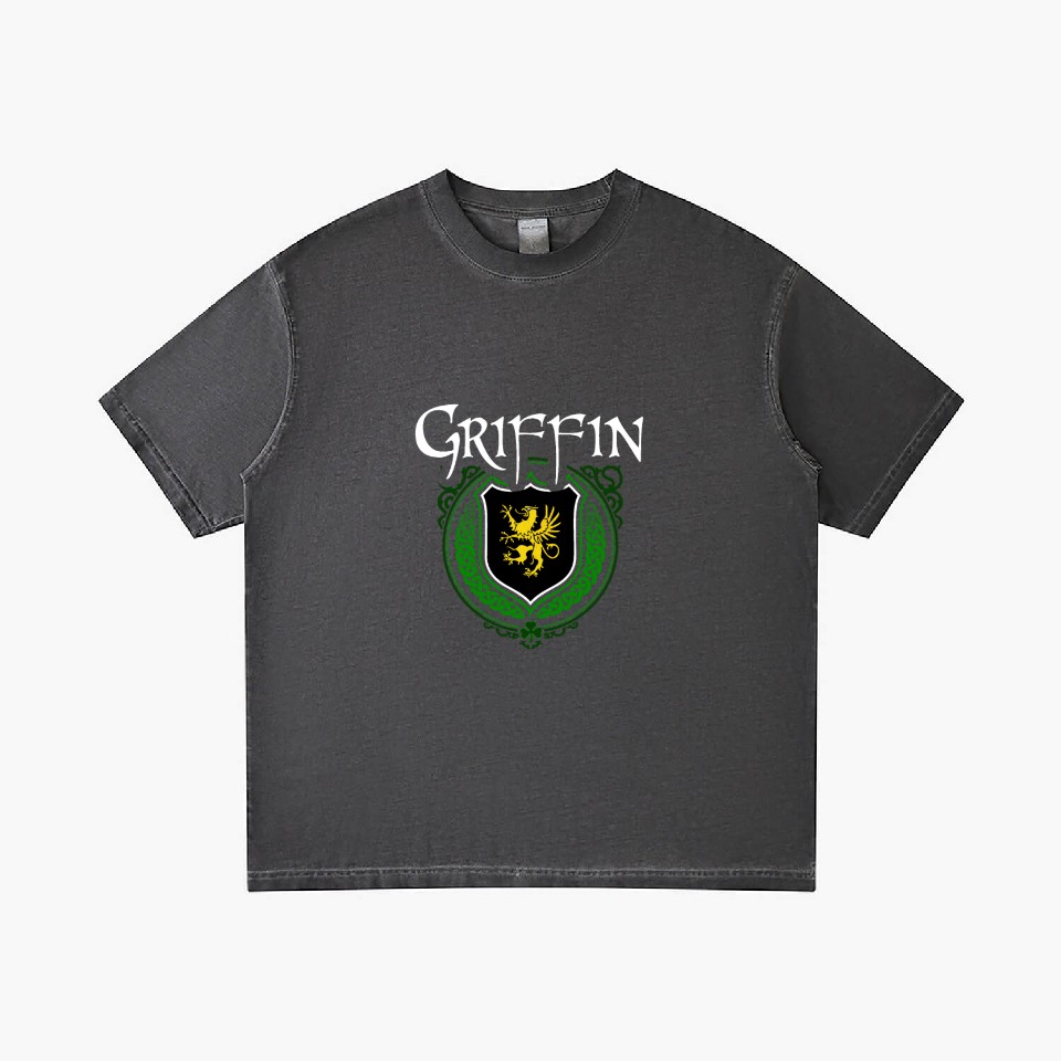 Griffin Family Irish Coat of Arms Clan Crest Gradient T Shirts | ID ...